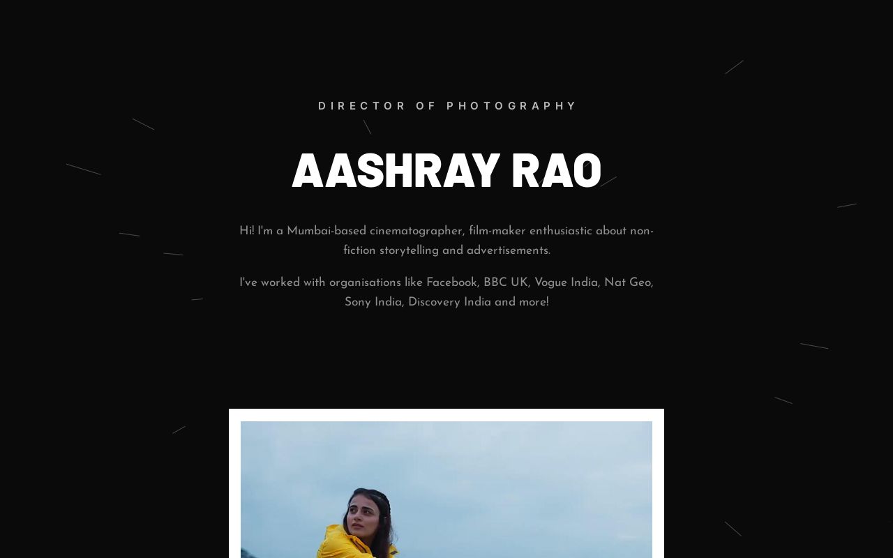 Aashray Rao DOP